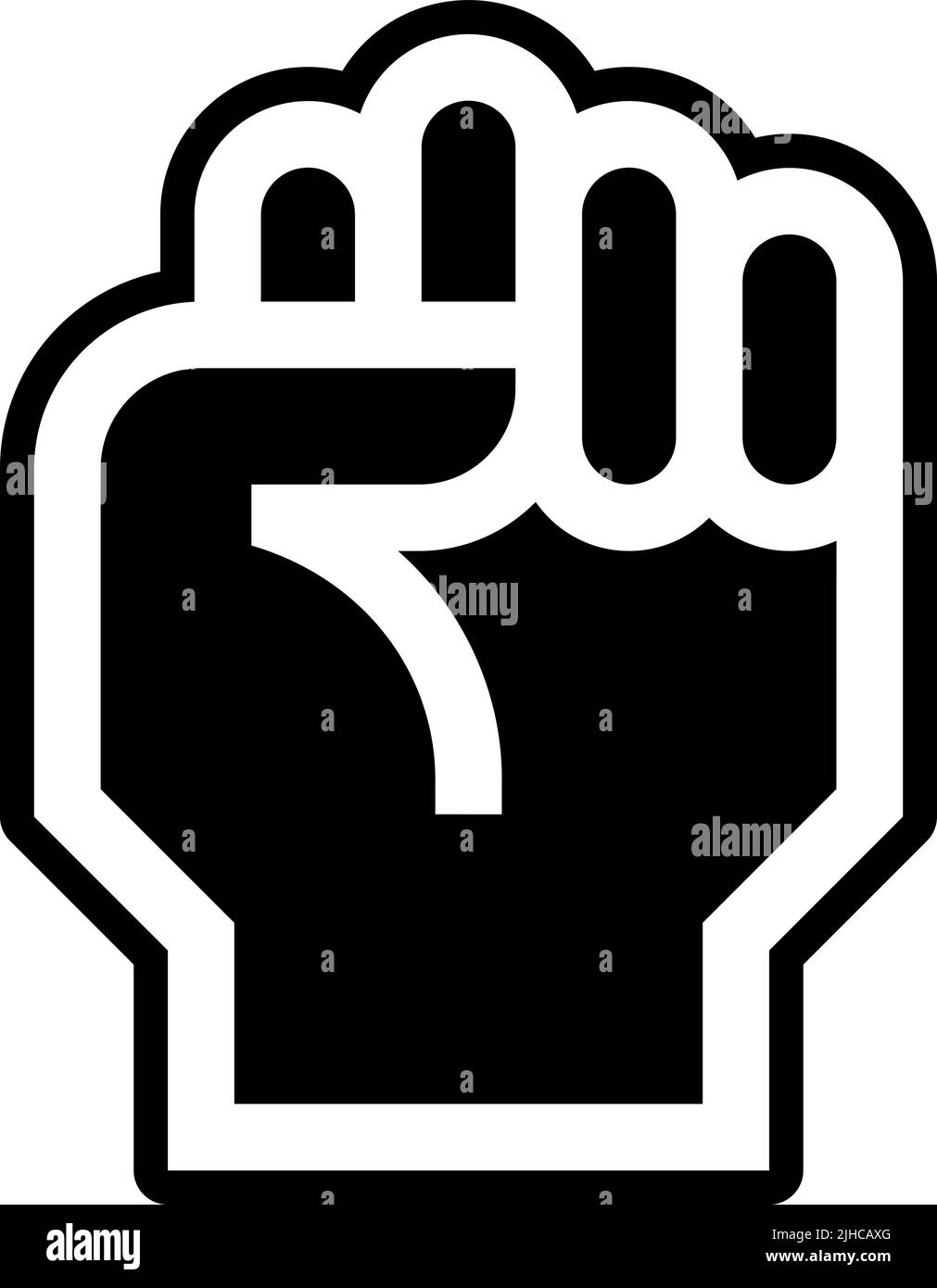Cartoon fist hand Black and White Stock Photos & Images - Alamy