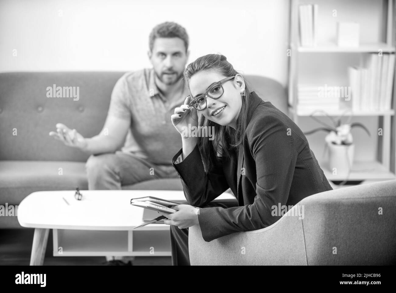 Loan woman Black and White Stock Photos & Images - Alamy