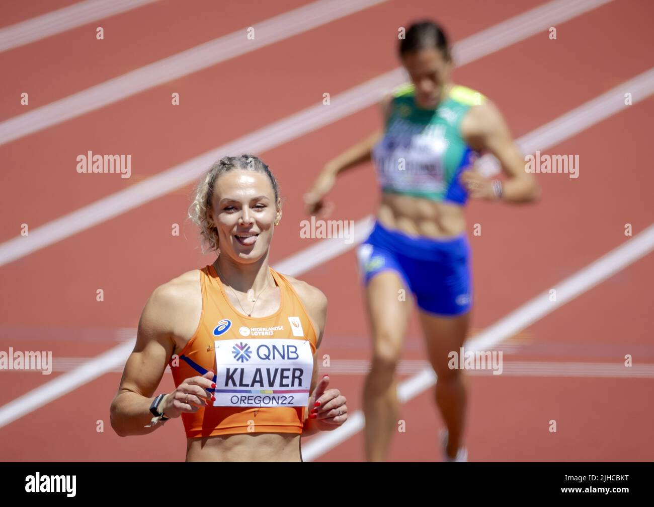 EUGENE - Lieke Klaver during the 400m qualifying session on the third ...