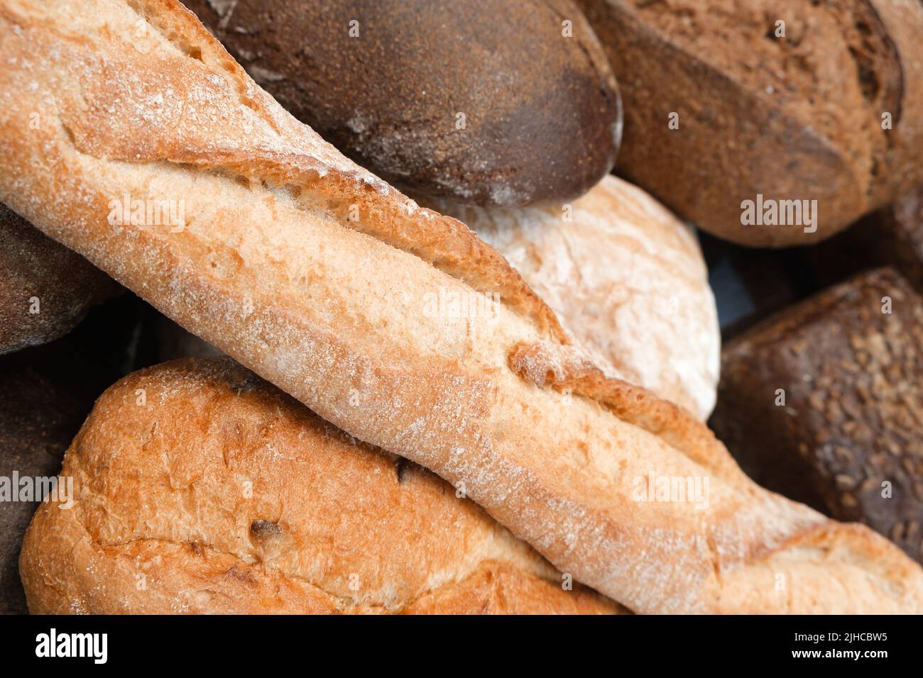Lots of bread on the store window in Istanbul bakery Stock Photo - Alamy