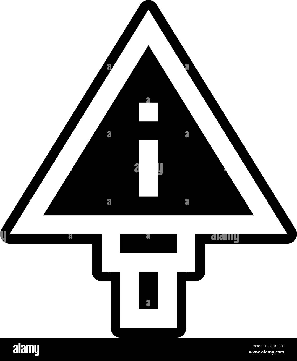 Motorway warning sign Stock Vector Image & Art - Alamy