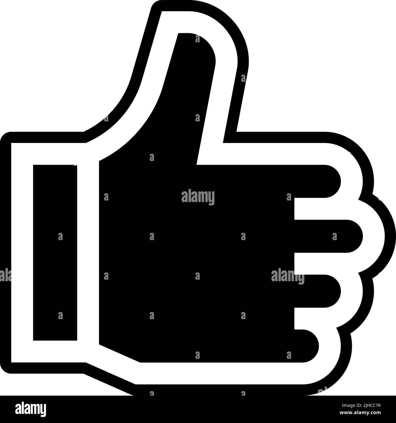 Thumbs up success motivation Stock Vector Images - Alamy