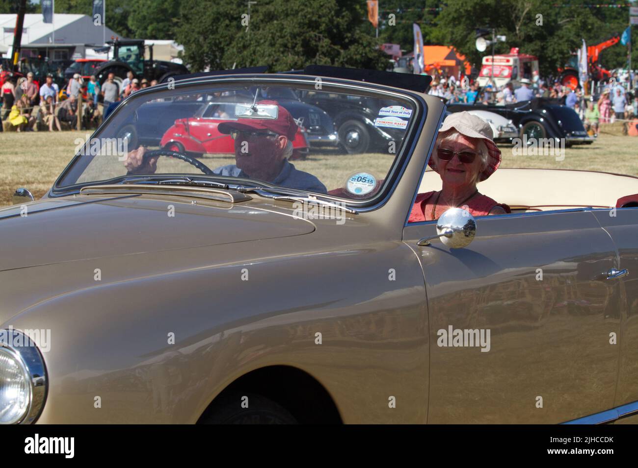 Classic car on show at the Tendring Hundred Show 2022 in Essex, the ...