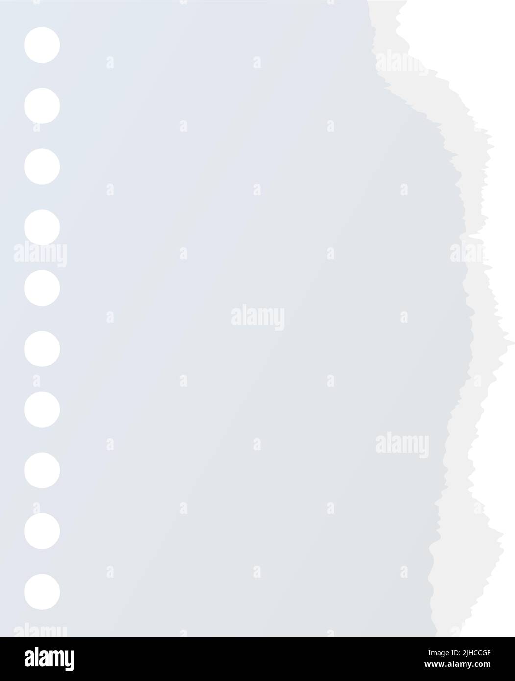 Notebook page ripped piece with rough edge texture Stock Vector Image ...