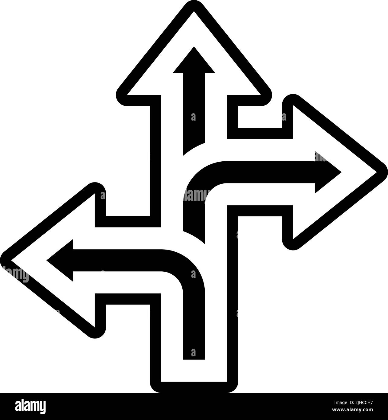 Motorway left lane Stock Vector Images - Alamy