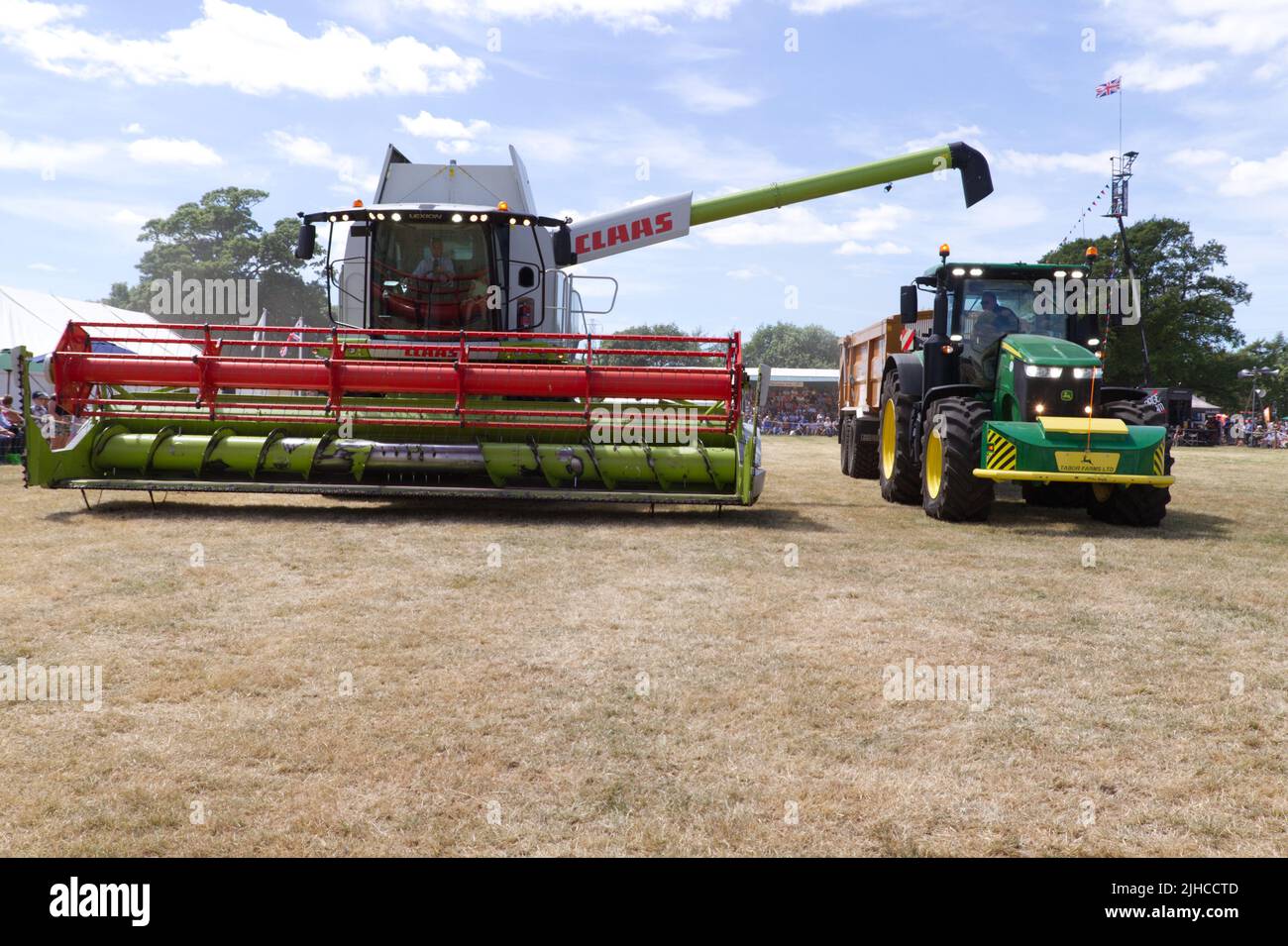Display of agricultural machinery at the Tendring Hundred Show 2022 in ...