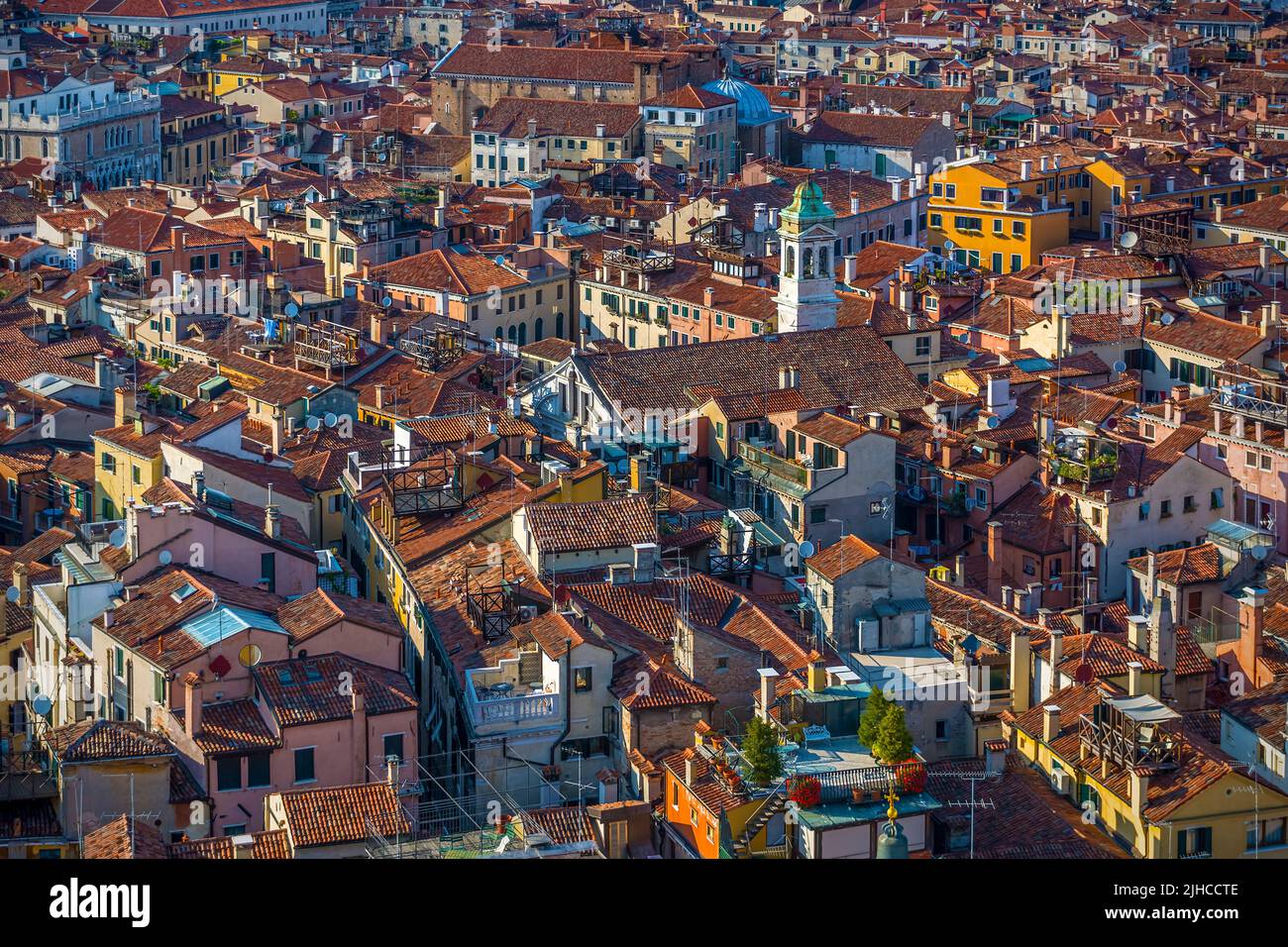 Bird's-eye view over the roofs of Venice, Italy Stock Photo - Alamy