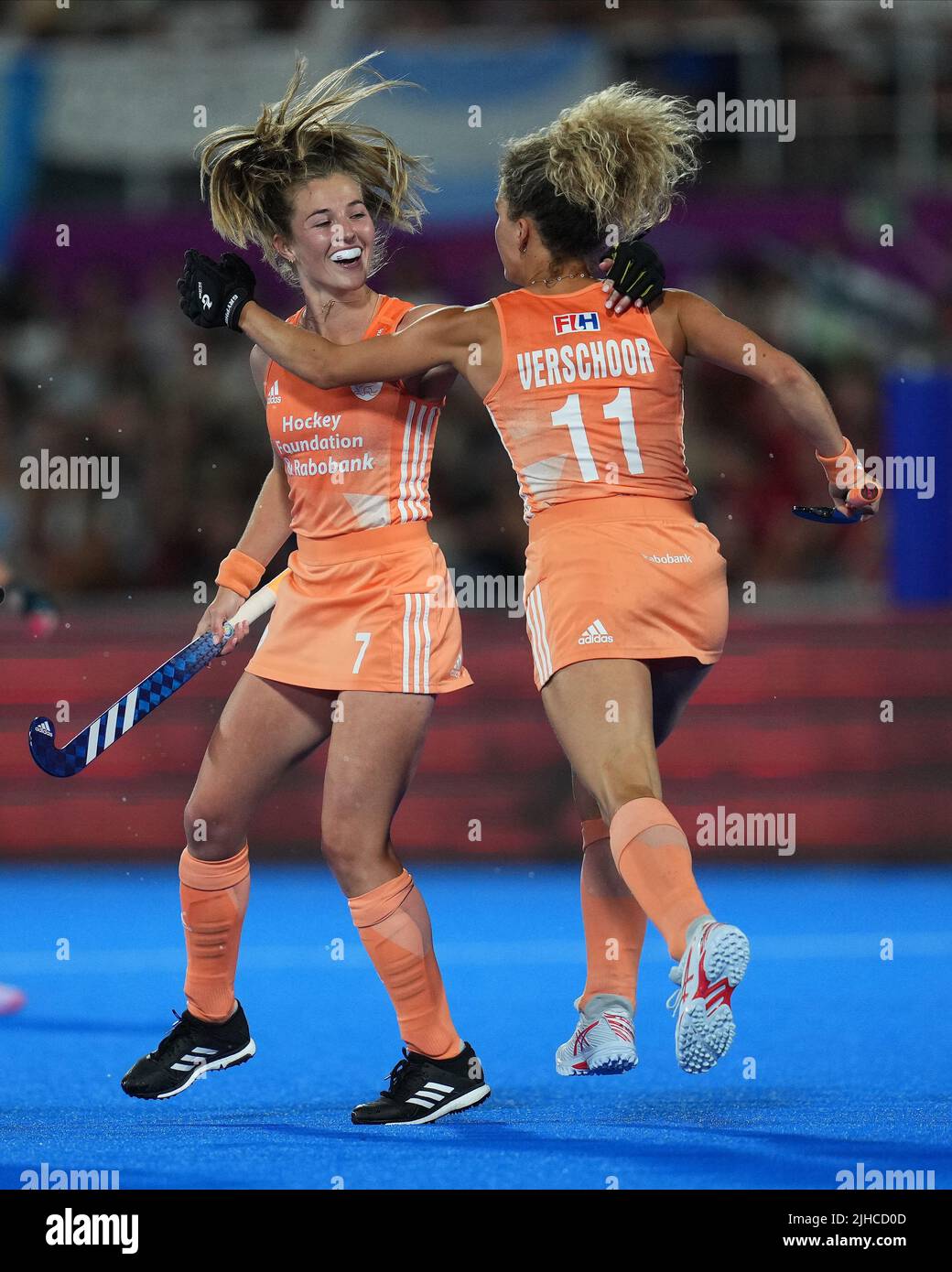 Van De Waard and Maria Verschoor of Netherlands celebrating the opening ...
