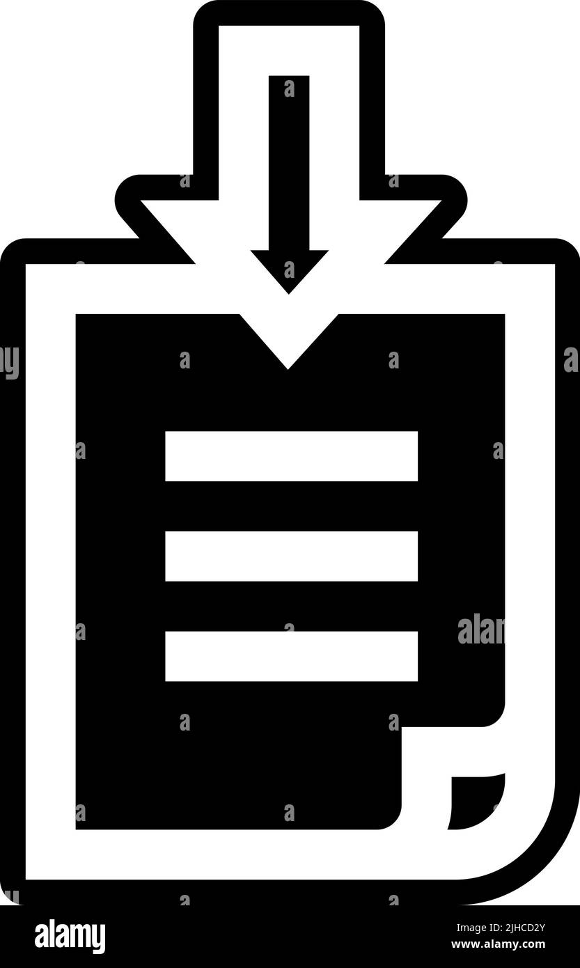 Notes and tasks file download Stock Vector Image & Art - Alamy