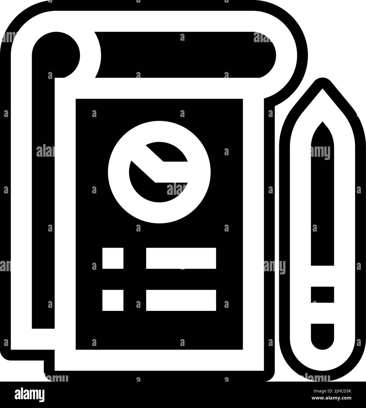 Notes and tasks pie chart Stock Vector Image & Art - Alamy