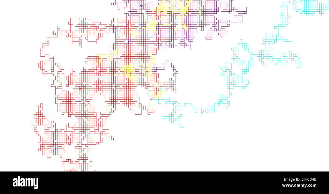 A colorful Dragon Curve created by Graphically Intelligent Image ...