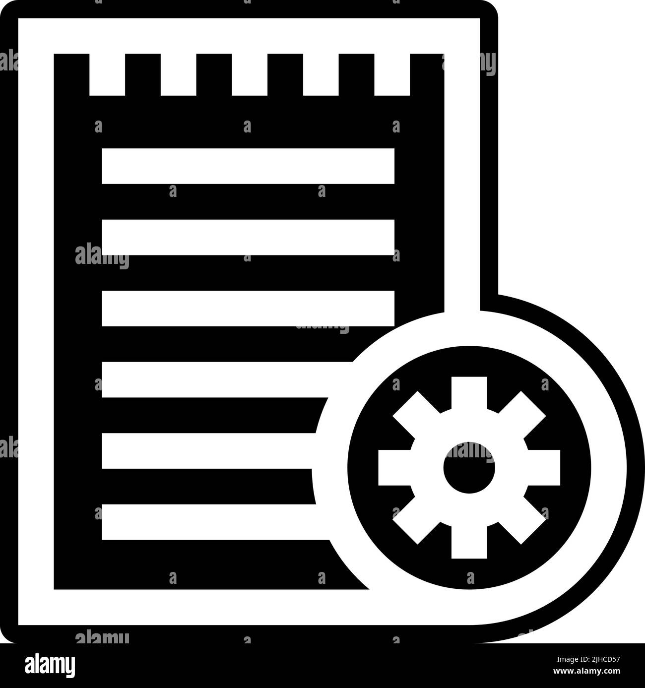 Notes and tasks settings Stock Vector Image & Art - Alamy