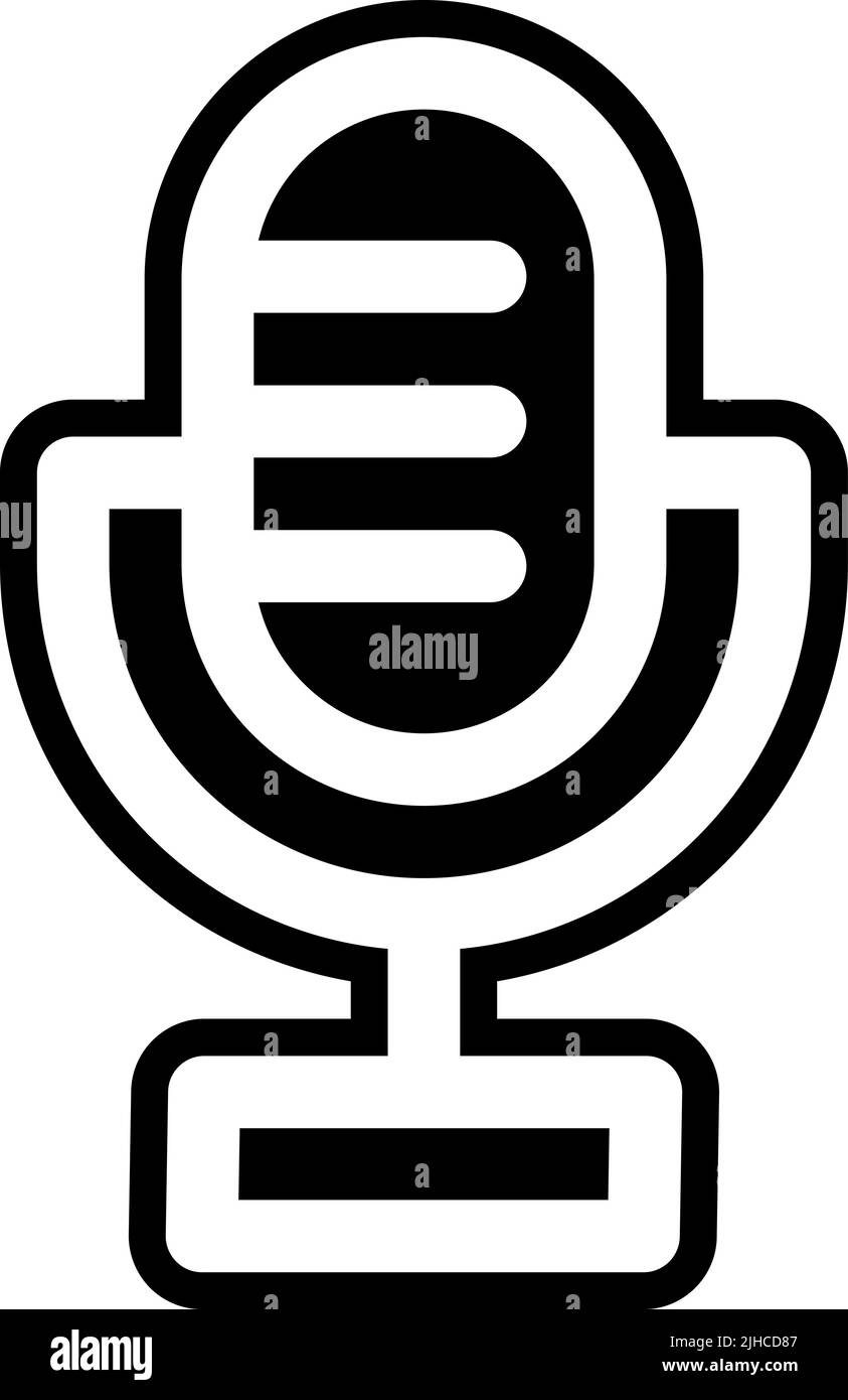 Podcast home microphone icon Stock Vector Images - Alamy