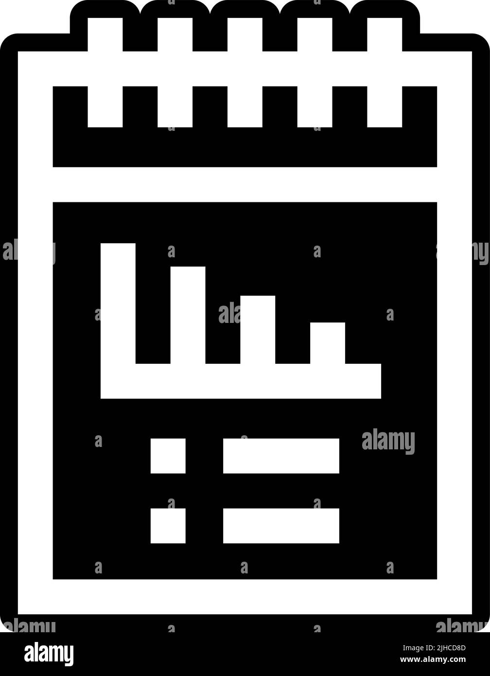 Notes and tasks bar chart Stock Vector Image & Art - Alamy