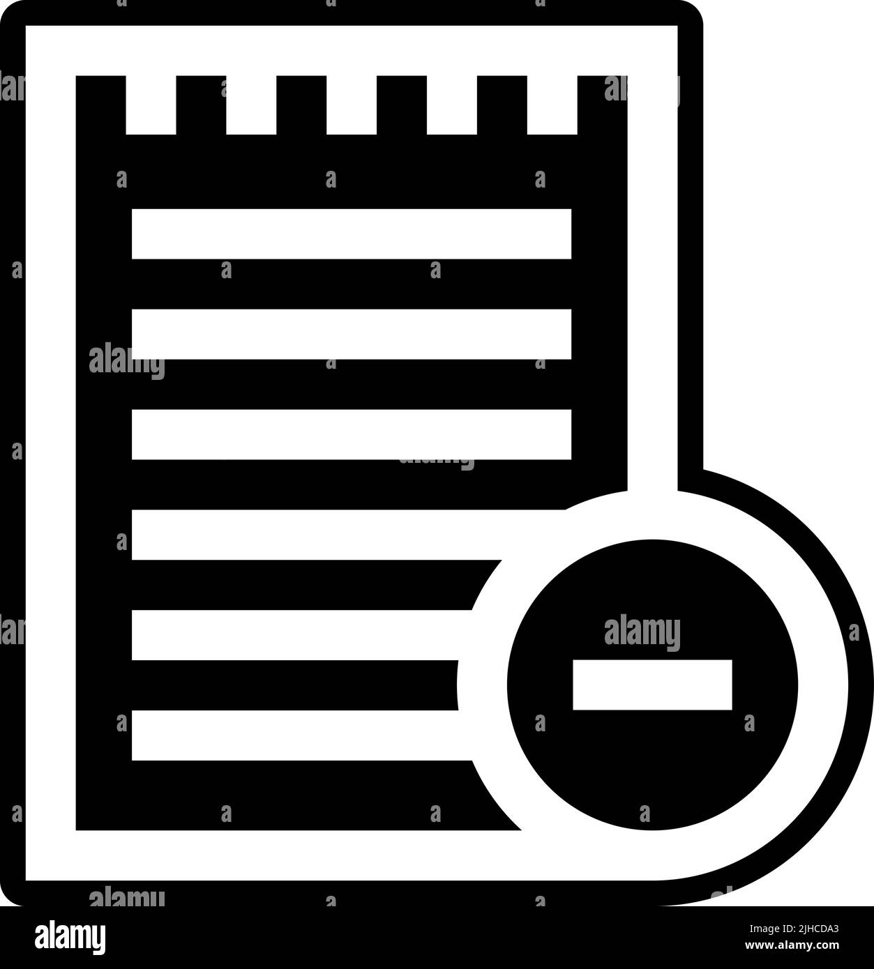 Notes and tasks delete Stock Vector Image & Art - Alamy