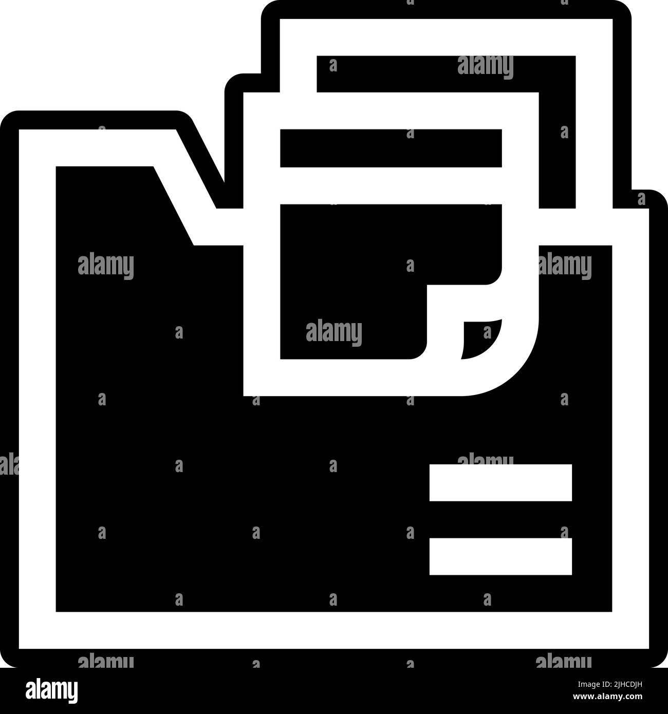 Notes and tasks folder Stock Vector Image & Art - Alamy