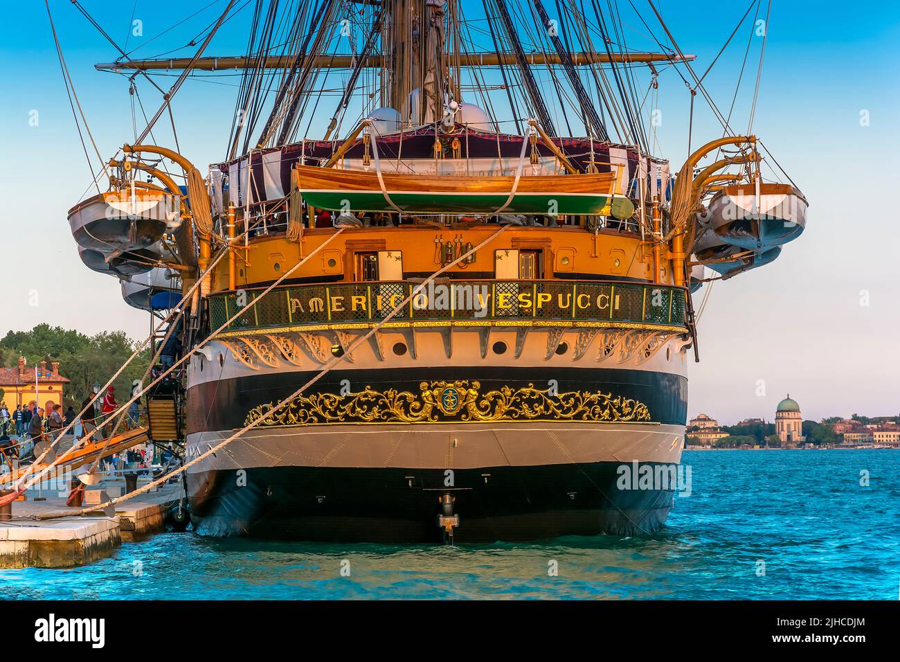 Italian navy amerigo vespucci hi-res stock photography and images - Alamy