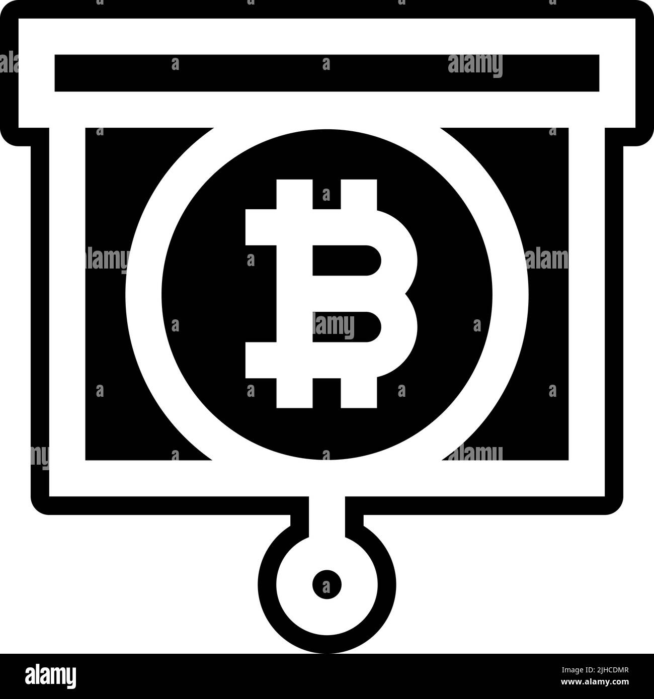 Bitcoin creative design Black and White Stock Photos & Images - Alamy
