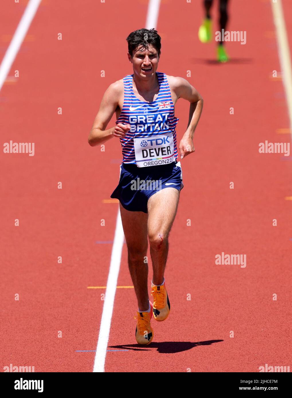 Great Britain's Patrick Dever in action during the Men's 10,000 Metres ...