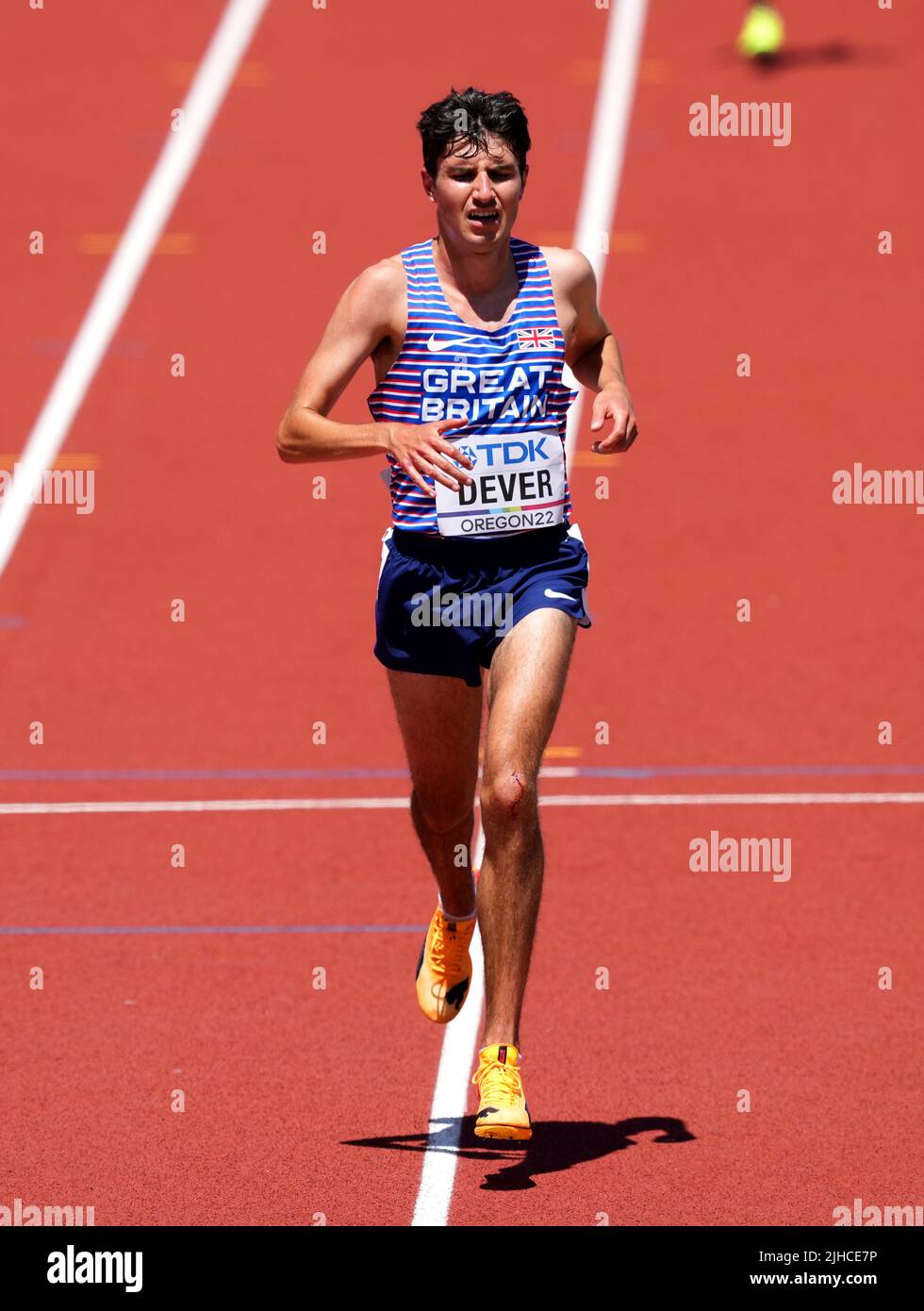 Great Britain's Patrick Dever in action during the Men's 10,000 Metres ...