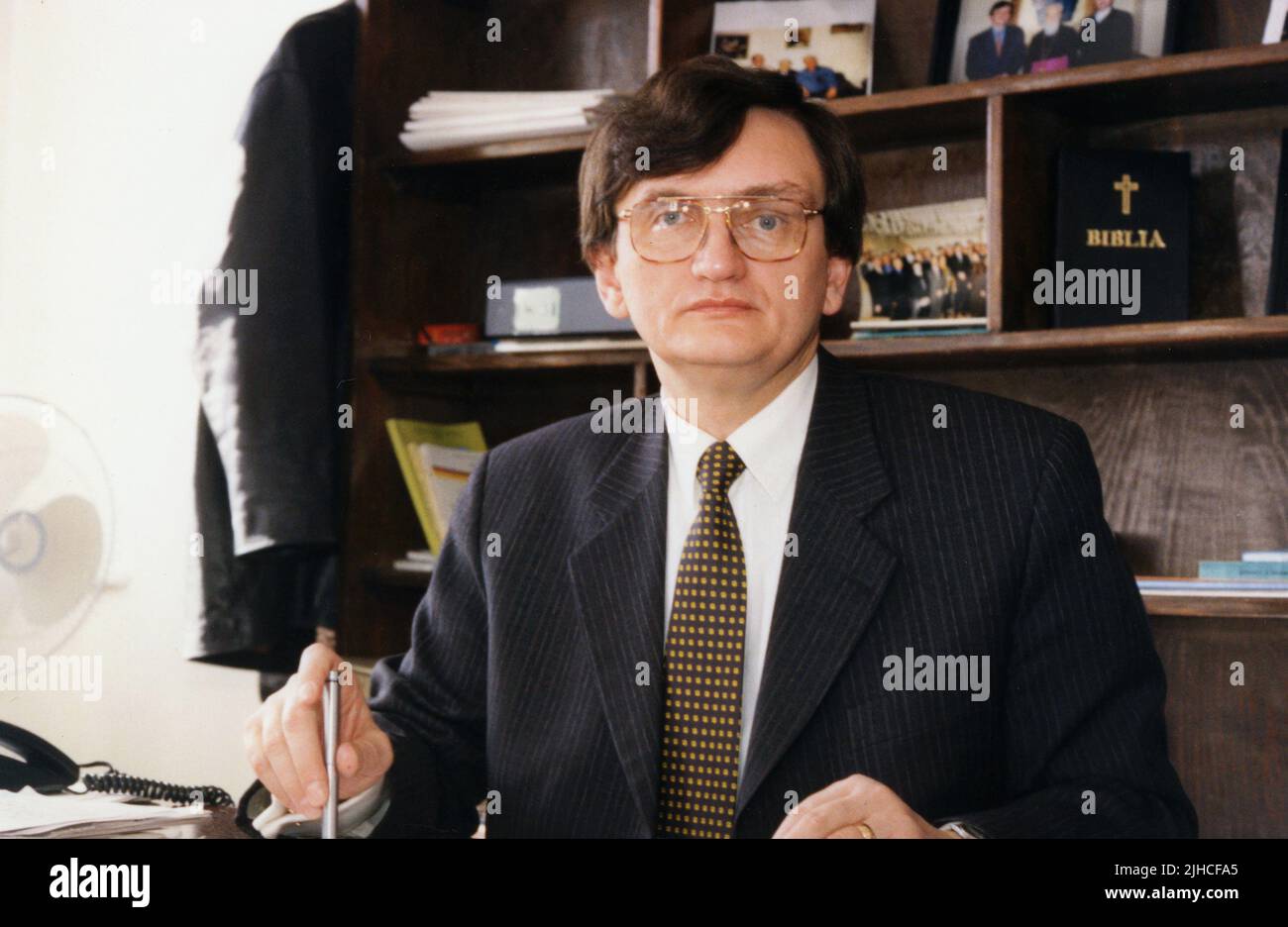 Romanian prime-minister Victor Ciorbea, approx. 2000 Stock Photo - Alamy