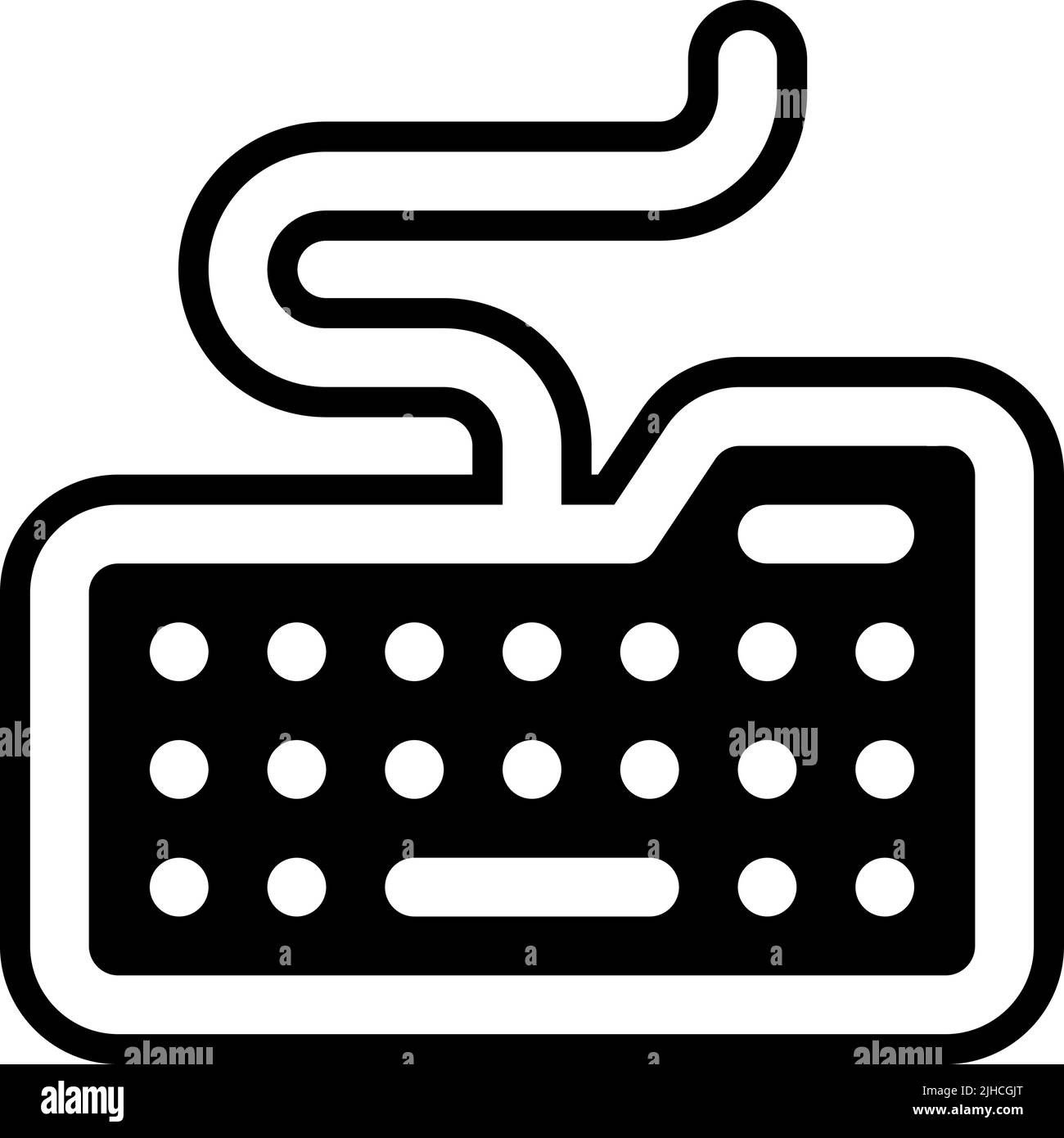 Workplace keyboard Stock Vector Image & Art - Alamy