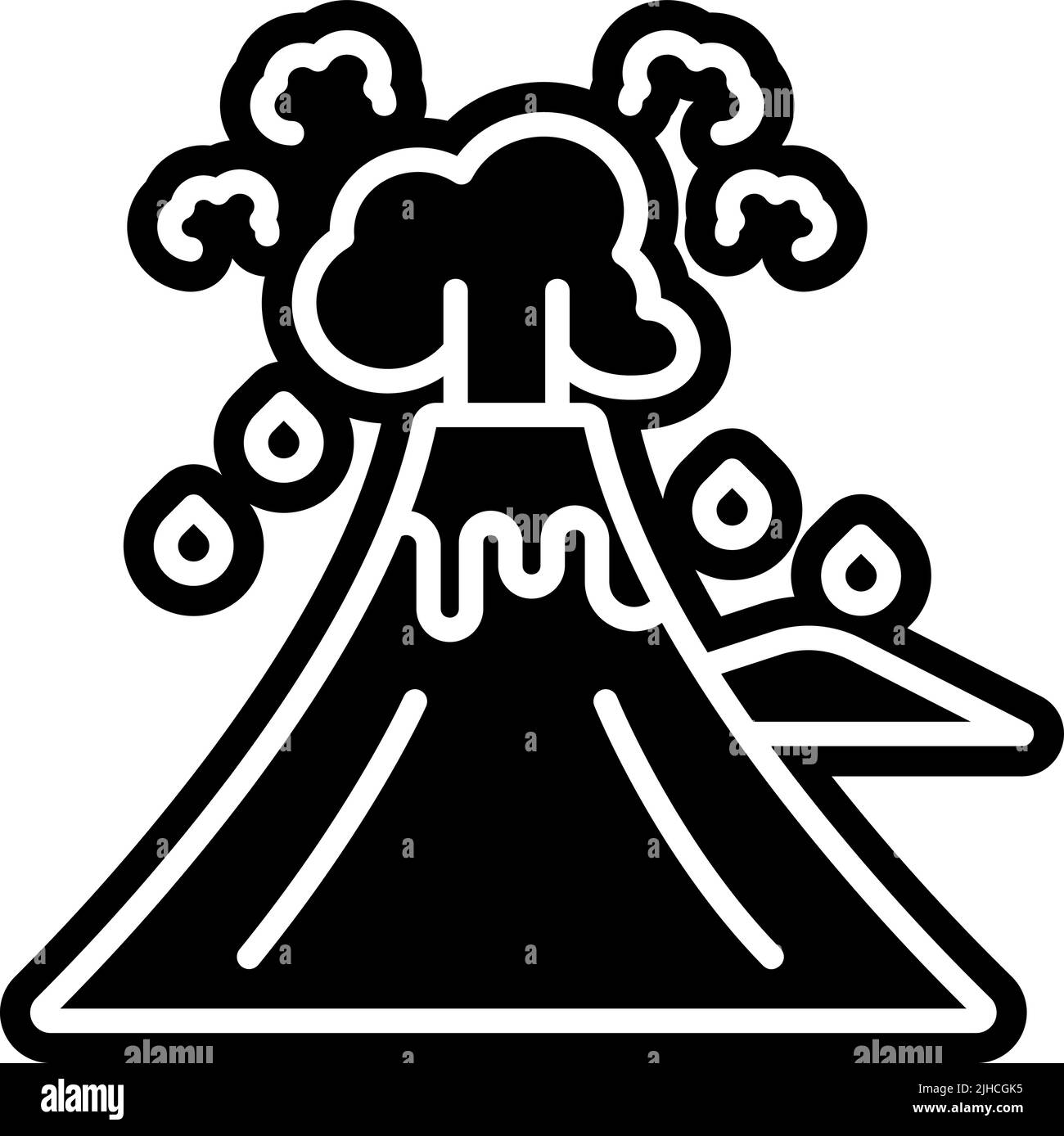 Tropical volcano Stock Vector Image & Art - Alamy