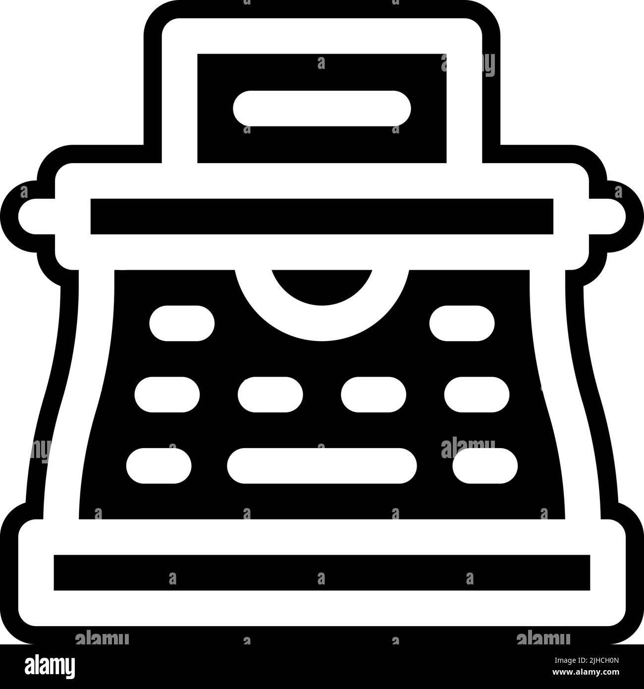 Typewriter top view Stock Vector Images - Alamy