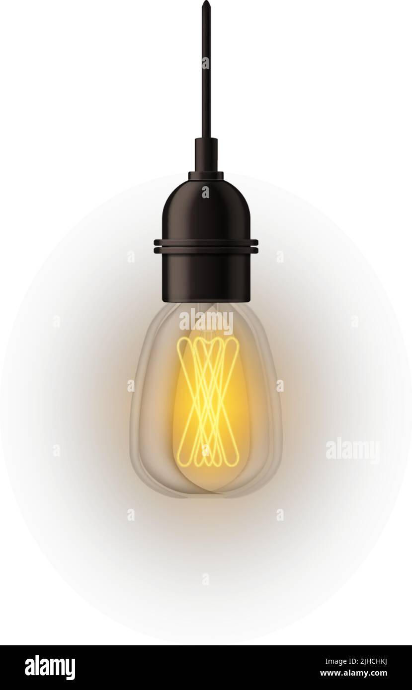 Edison electric lamp Stock Vector Images - Alamy