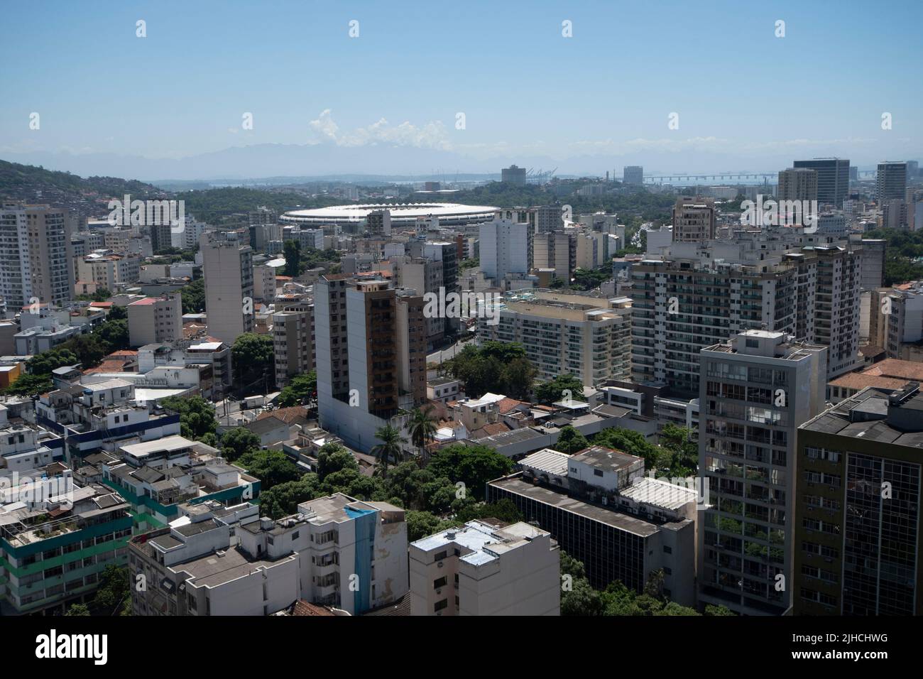 Rio, Brazil - march 10, 2022: view of a densely populated urban area ...