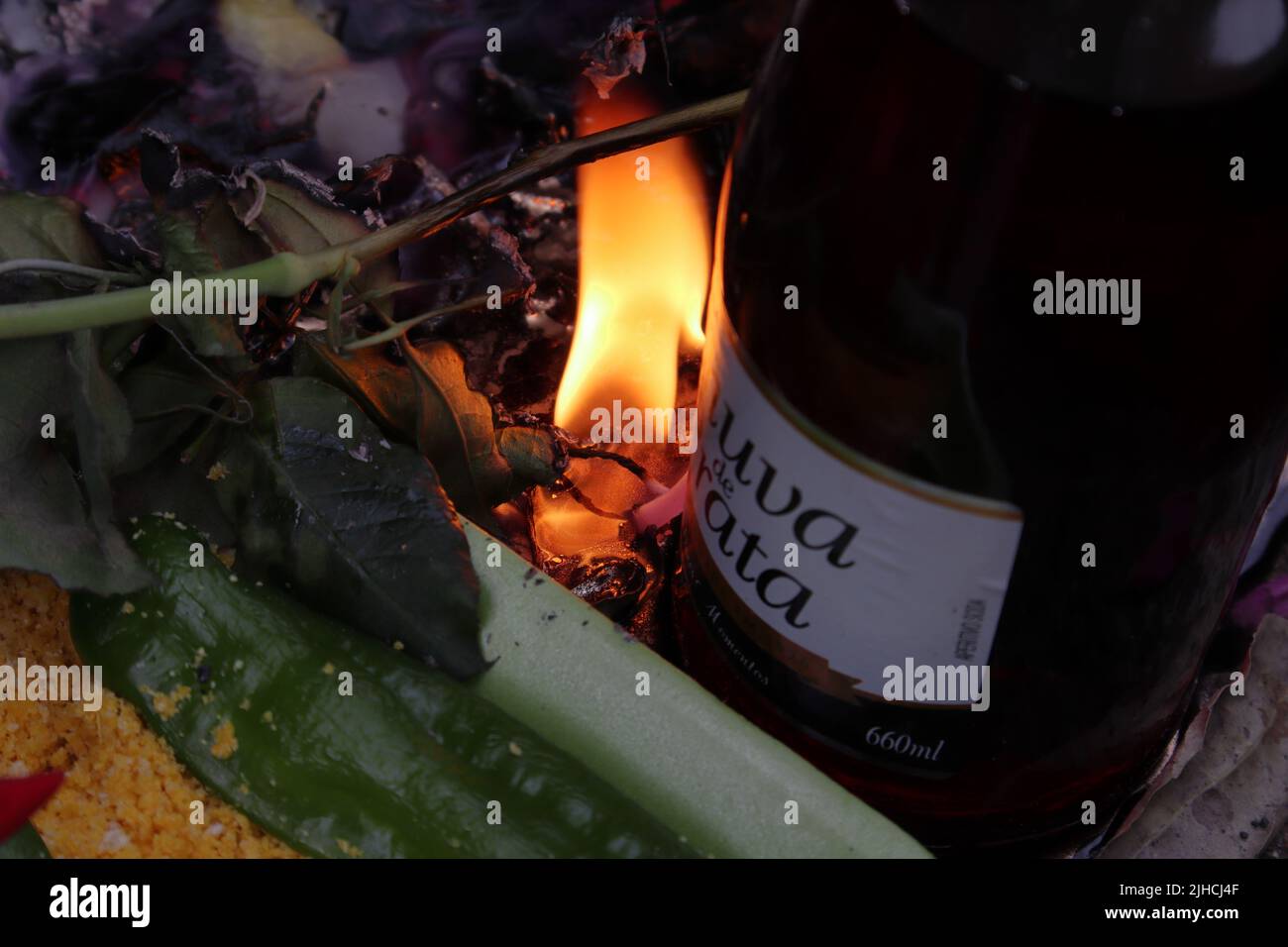 Macumba, from Candomble, a kind of black magic, in the Cemetery of ...