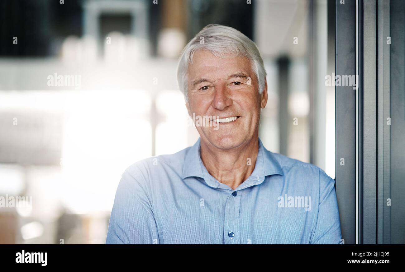 With experience hes figured out the secret to success. Portrait of a ...