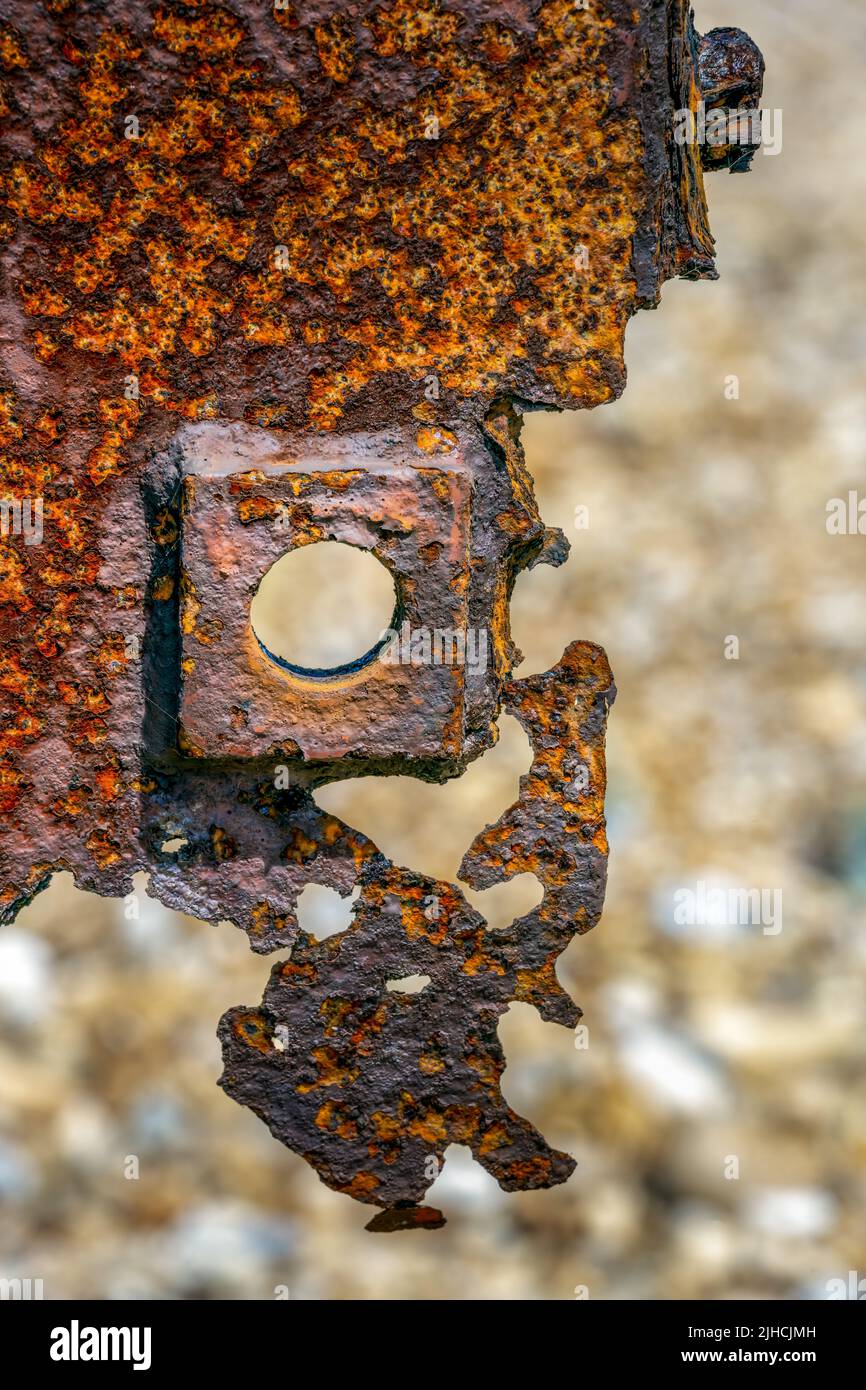 Metal tool rusting and decaying, detail, close up Stock Photo - Alamy