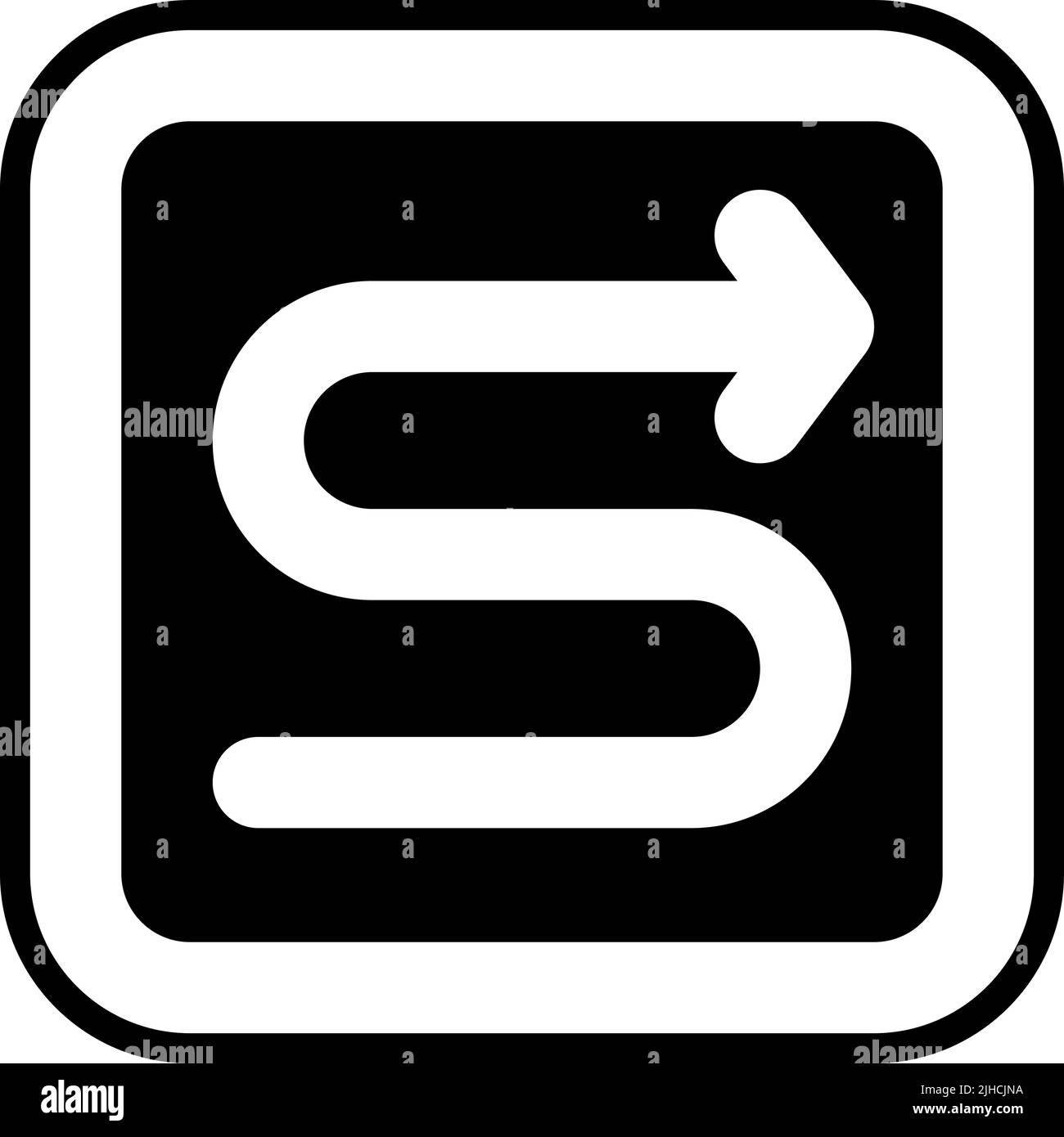 Arrow turn Stock Vector Image & Art - Alamy