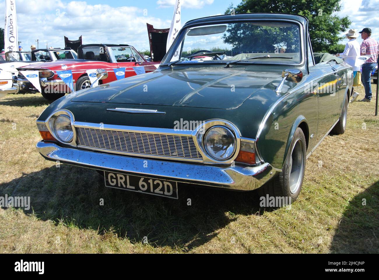 A 1966 Ford Corsair convertible car parked up on display at the 47th ...