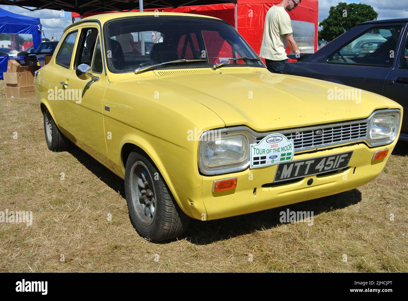 A 1968 Ford Escort Mk1 parked on display at the 47th Historic Vehicle ...