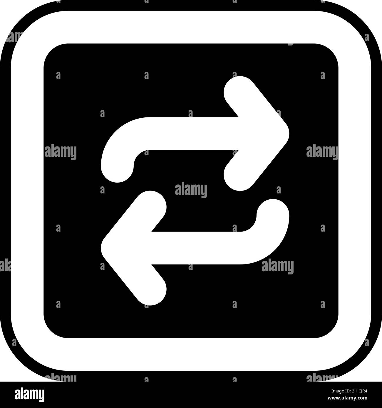 Arrow replay Black and White Stock Photos & Images - Alamy
