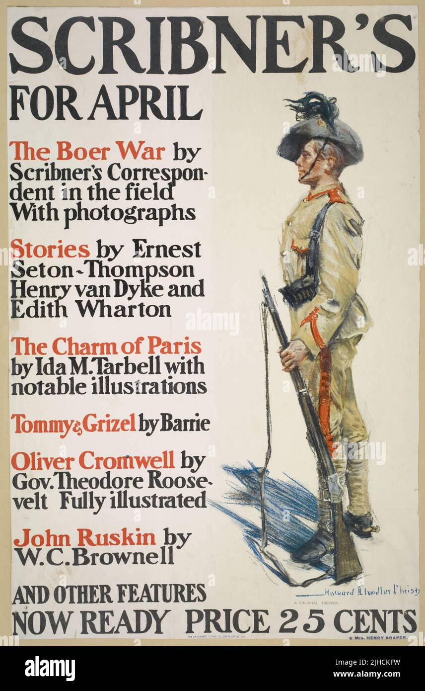 Cover of Scribner’s Magazine for April (1899 - 1906) by Howard Chandler ...