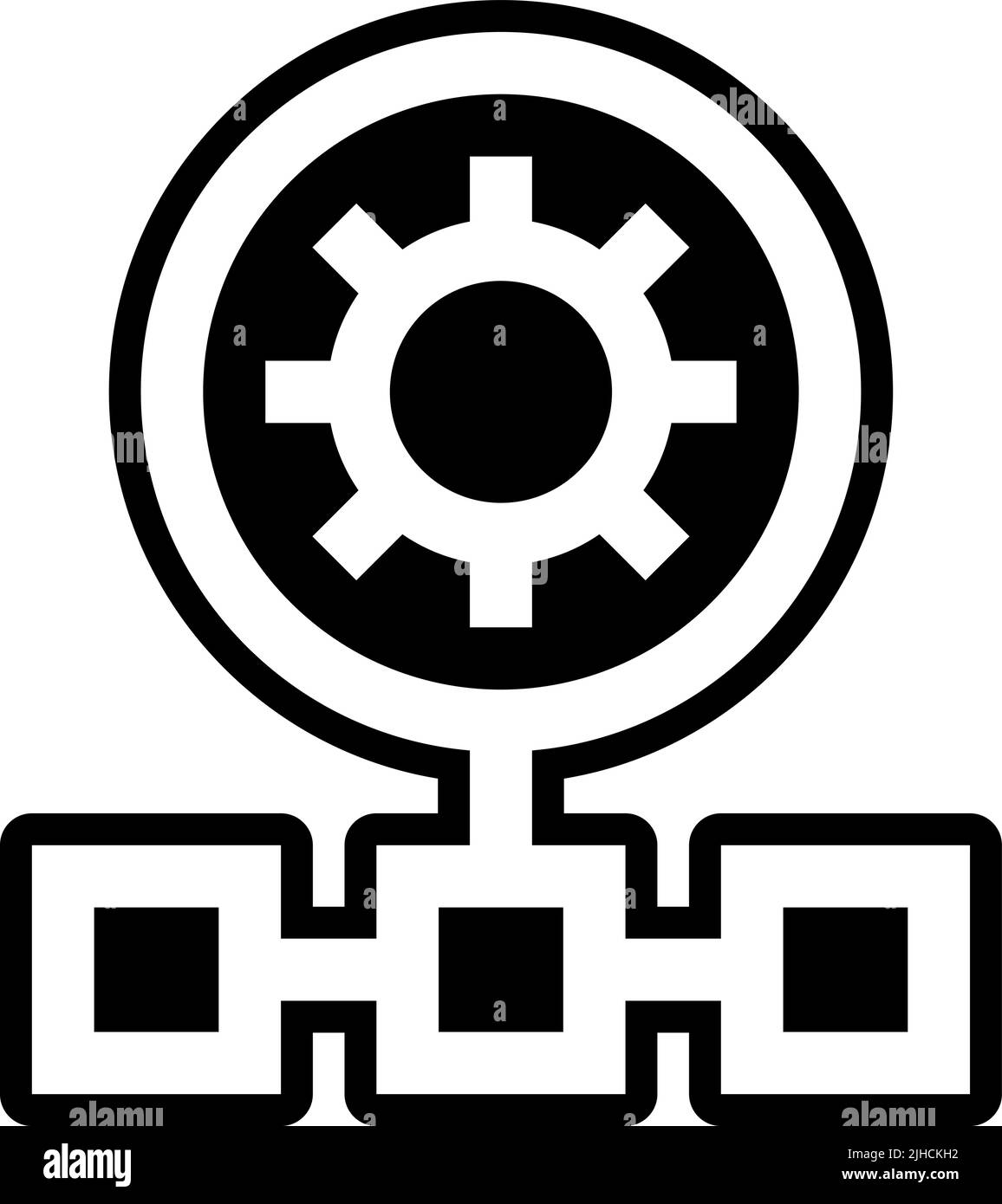 Cybernetic brain artificial intelligence Black and White Stock Photos ...