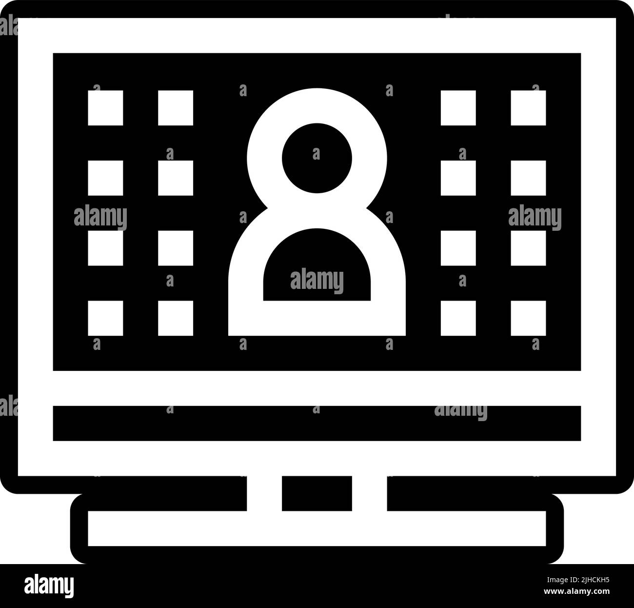 Face light computer Black and White Stock Photos & Images - Alamy