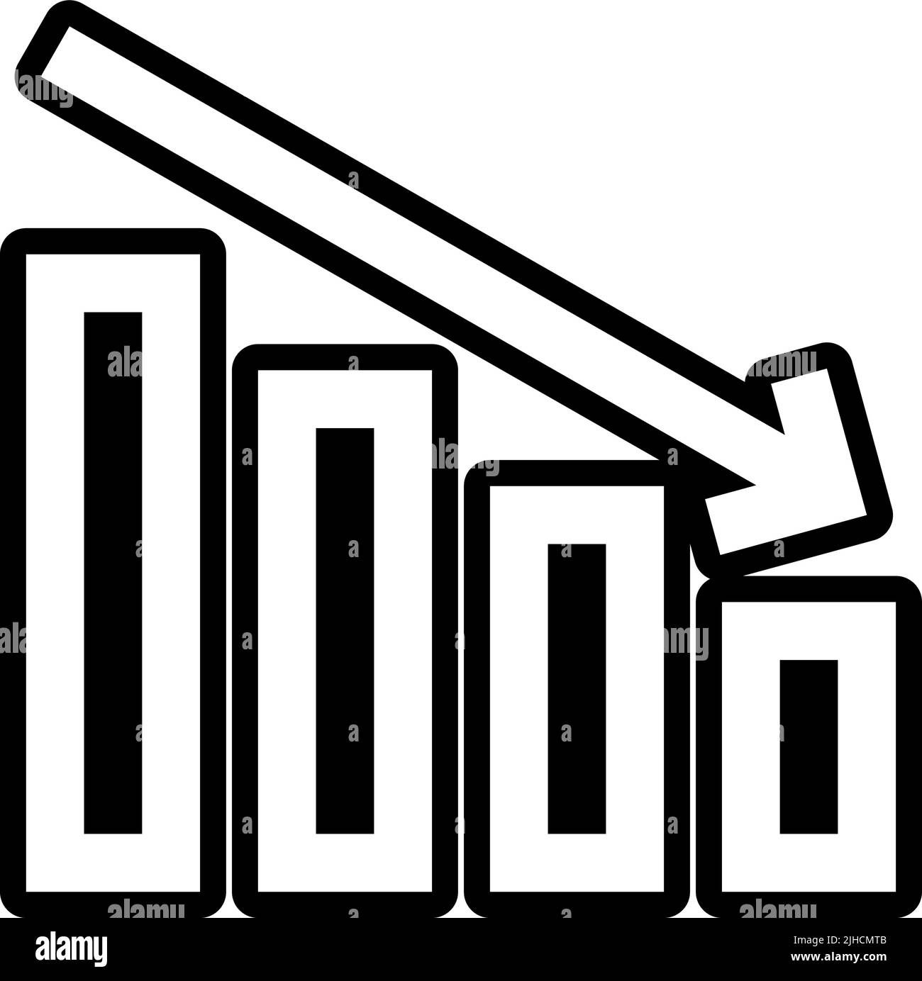 Bank and finance chart down Stock Vector Image & Art - Alamy