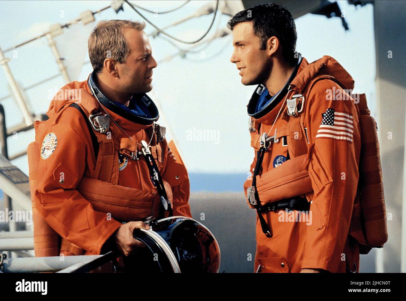 BRUCE WILLIS, BEN AFFLECK, ARMAGEDDON, 1998 Stock Photo - Alamy