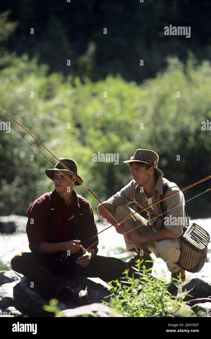 CRAIG SHEFFER, BRAD PITT, A RIVER RUNS THROUGH IT, 1992 Stock Photo - Alamy