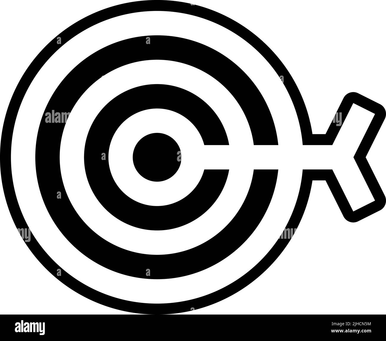 Business finance target thin Black and White Stock Photos & Images - Alamy