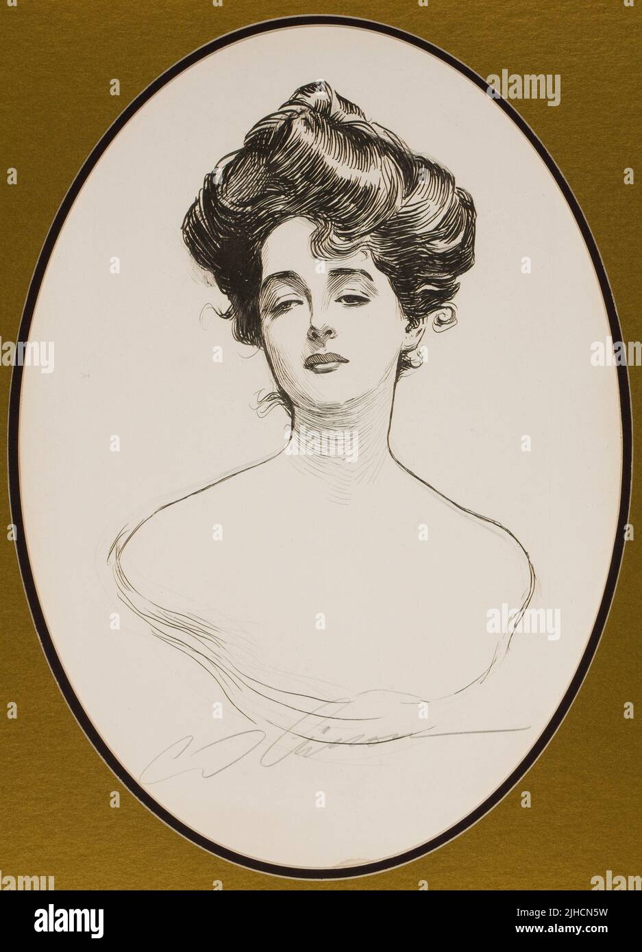 Gibson girl 1900s hi-res stock photography and images - Alamy