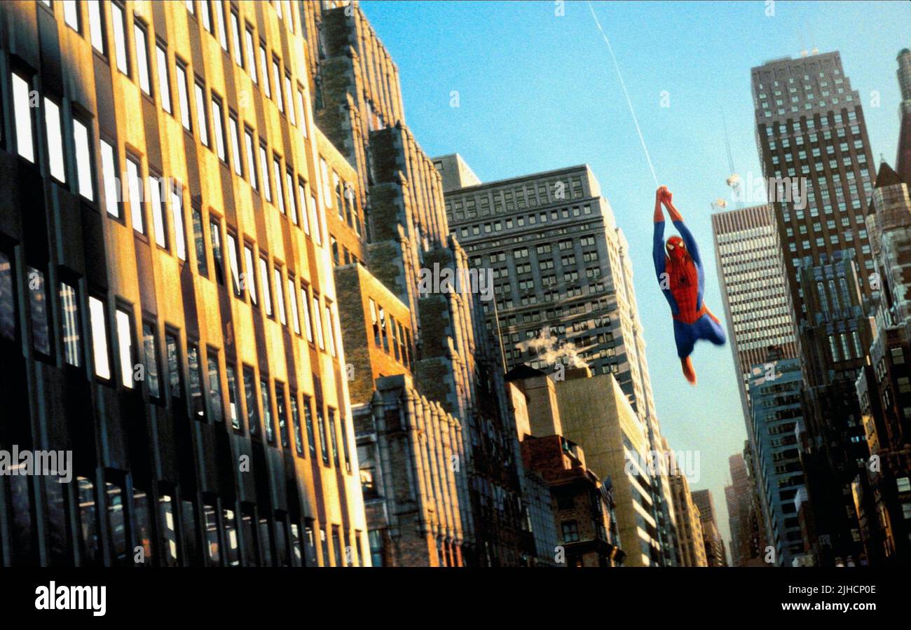 TOBEY MAGUIRE, SPIDER-MAN, 2002 Stock Photo - Alamy