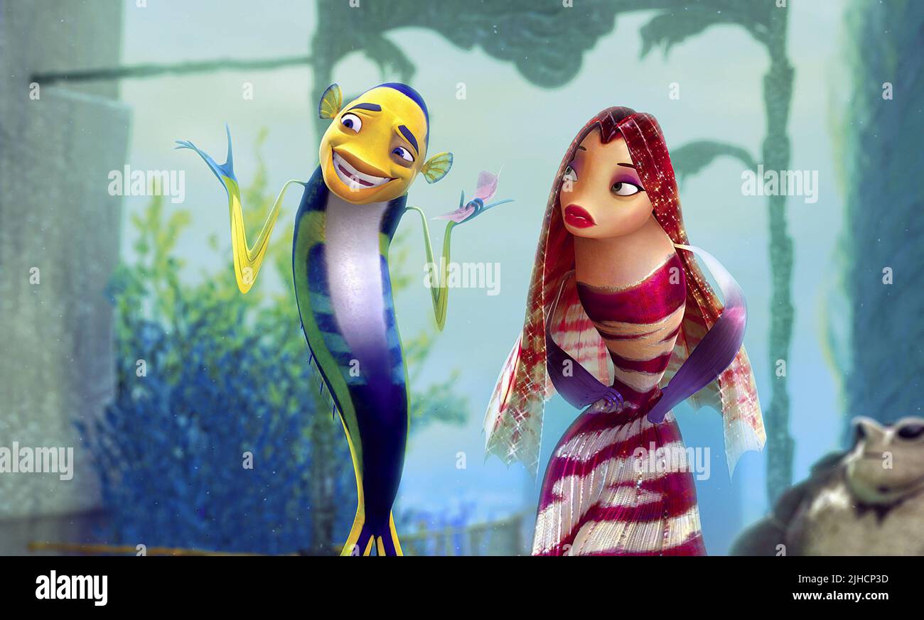 Shark Tale Lola And Oscar Kiss