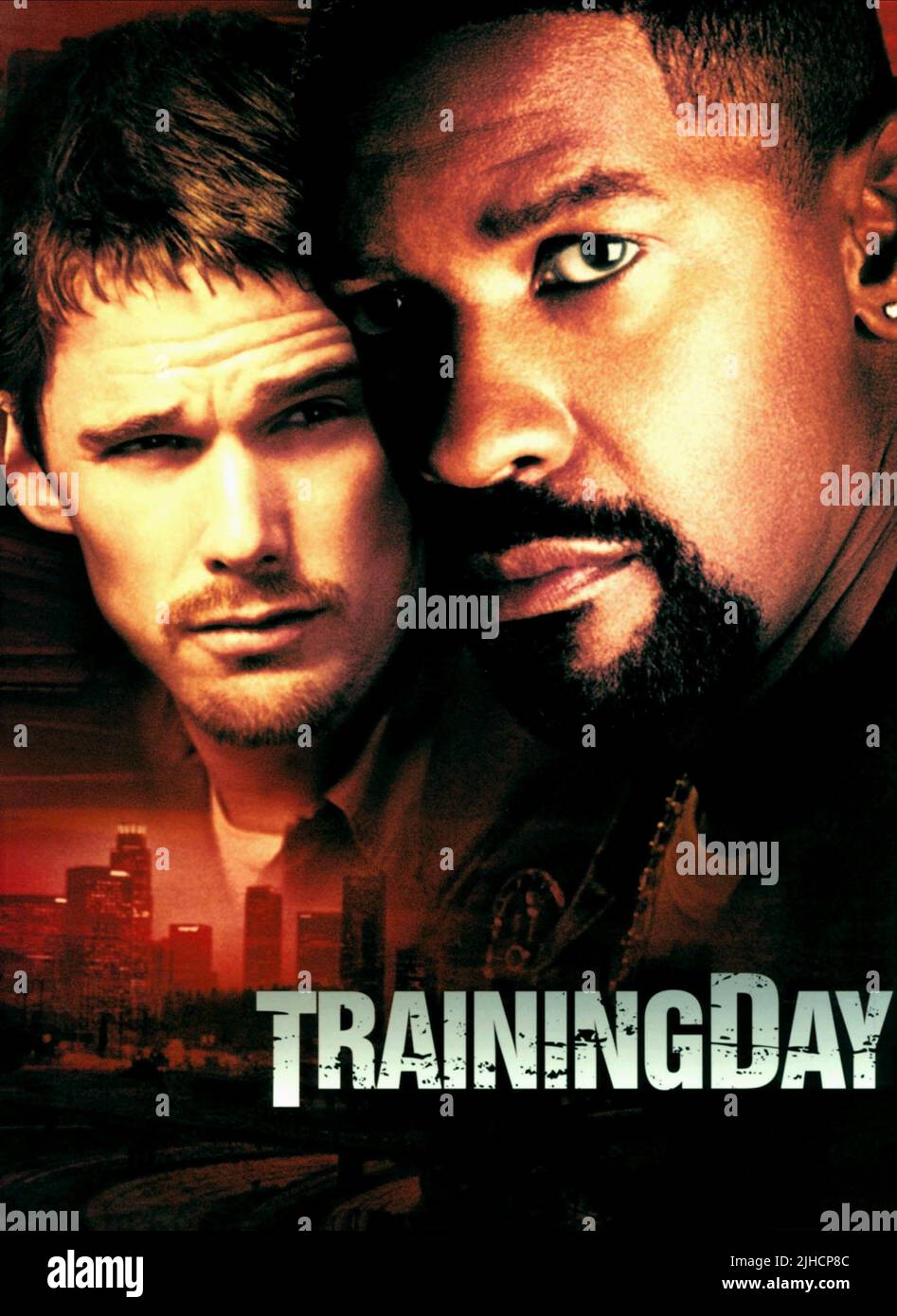 ETHAN HAWKE, DENZEL WASHINGTON, TRAINING DAY, 2001 Stock Photo - Alamy