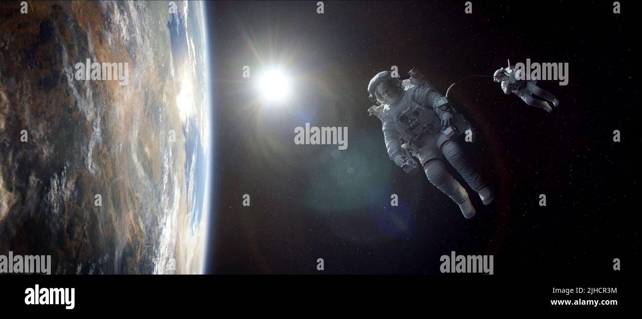 GEORGE CLOONEY, SANDRA BULLOCK, GRAVITY, 2013 Stock Photo - Alamy