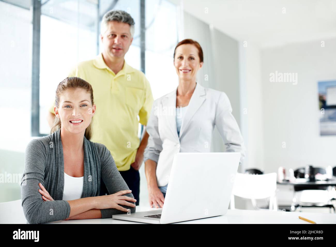 Driven to succeed as a team. Portrait of a successful team of ...